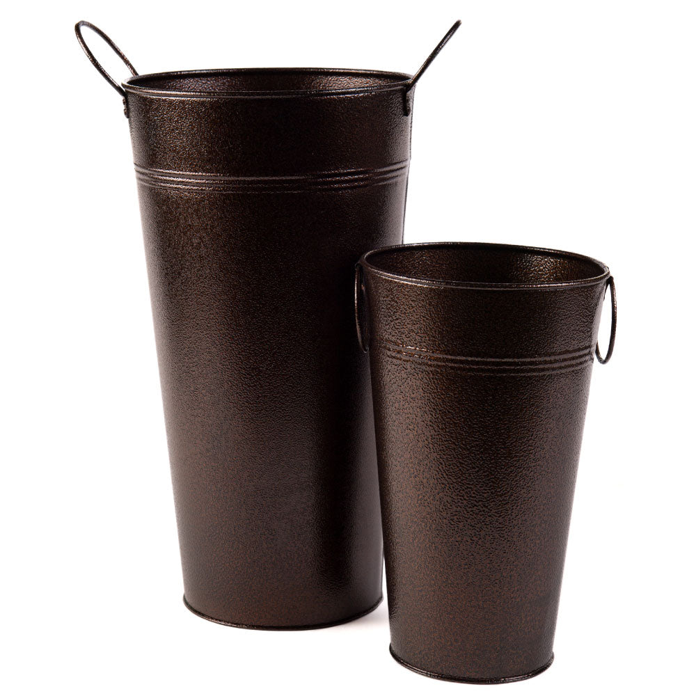 Brown Display Bucket | Brown Metal Bucket for Sparklers | I Love Sparklers