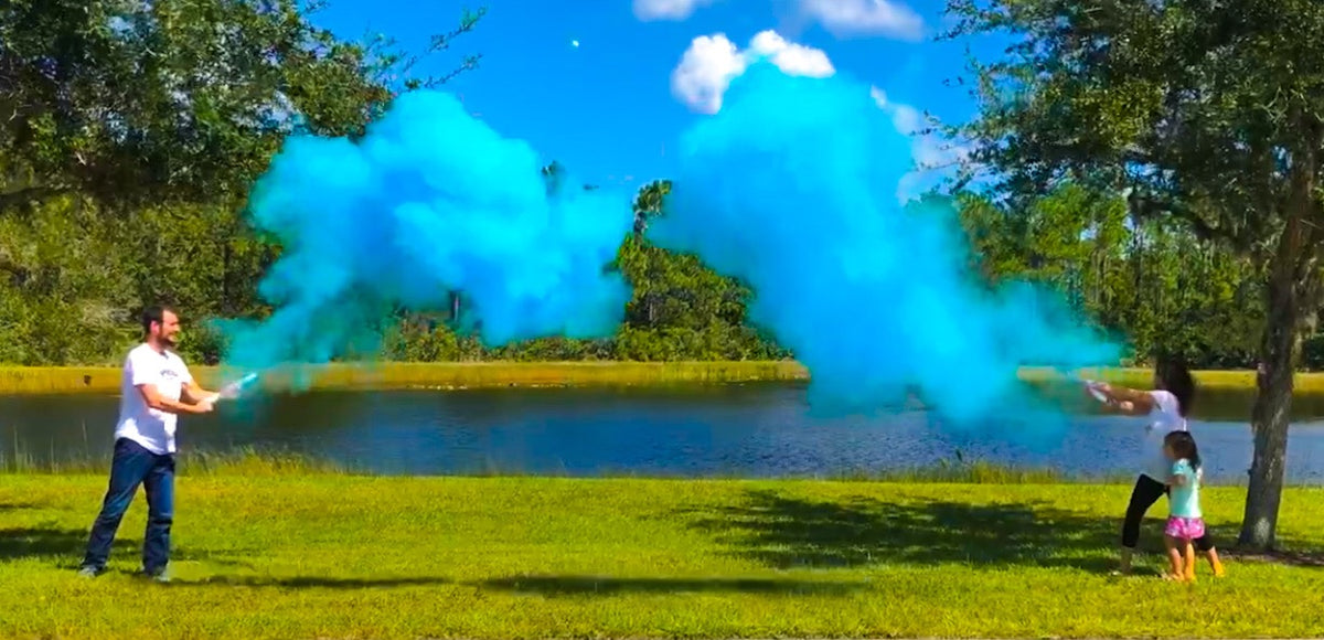 Blue Gender Reveal Powder Cannon | Blue Powder Cannon | I Love Sparklers